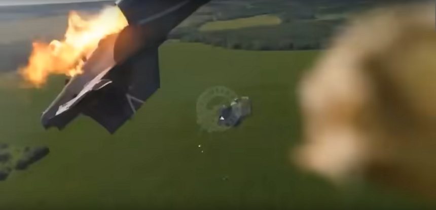 Russian Pilot Films Aftermath Of Ejection From His Damaged Flanker ...