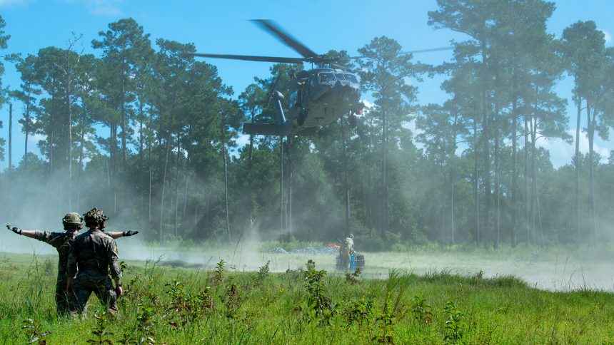 First Ever Sling Load Training with the HH-60W Jolly Green II at Moody ...