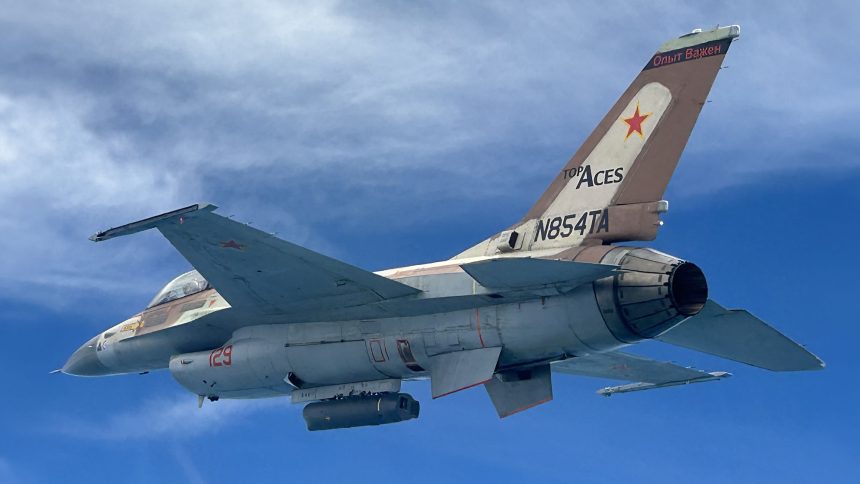 Infrared Search And Track Pod Integrated Onto Top Aces' F-16 Advanced ...