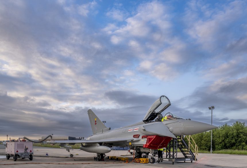 RAF Eurofighter Typhoon Flies with Leonardo’s ECRS Mk.2 Radar For The ...
