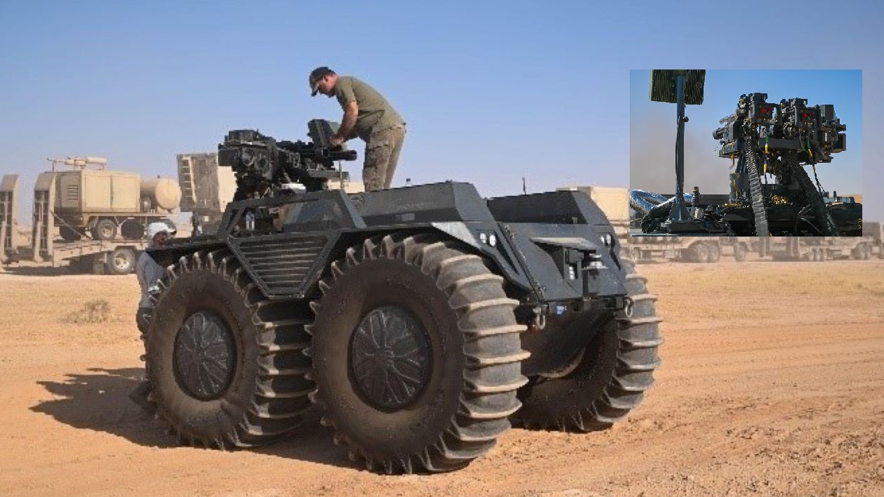 Robot Dogs, UGVs and Apaches Downing Drones with Hellfires at the US ...
