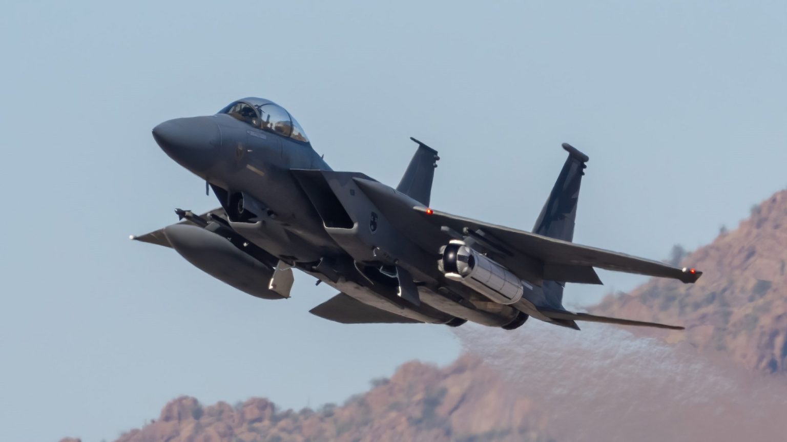 F-15D Eagle Spotted with Unusual Infrared Measurement Pod - The Aviationist