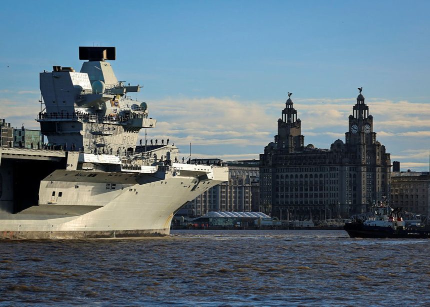 HMS Prince of Wales Assumes Role as UK Flagship During Liverpool Port ...