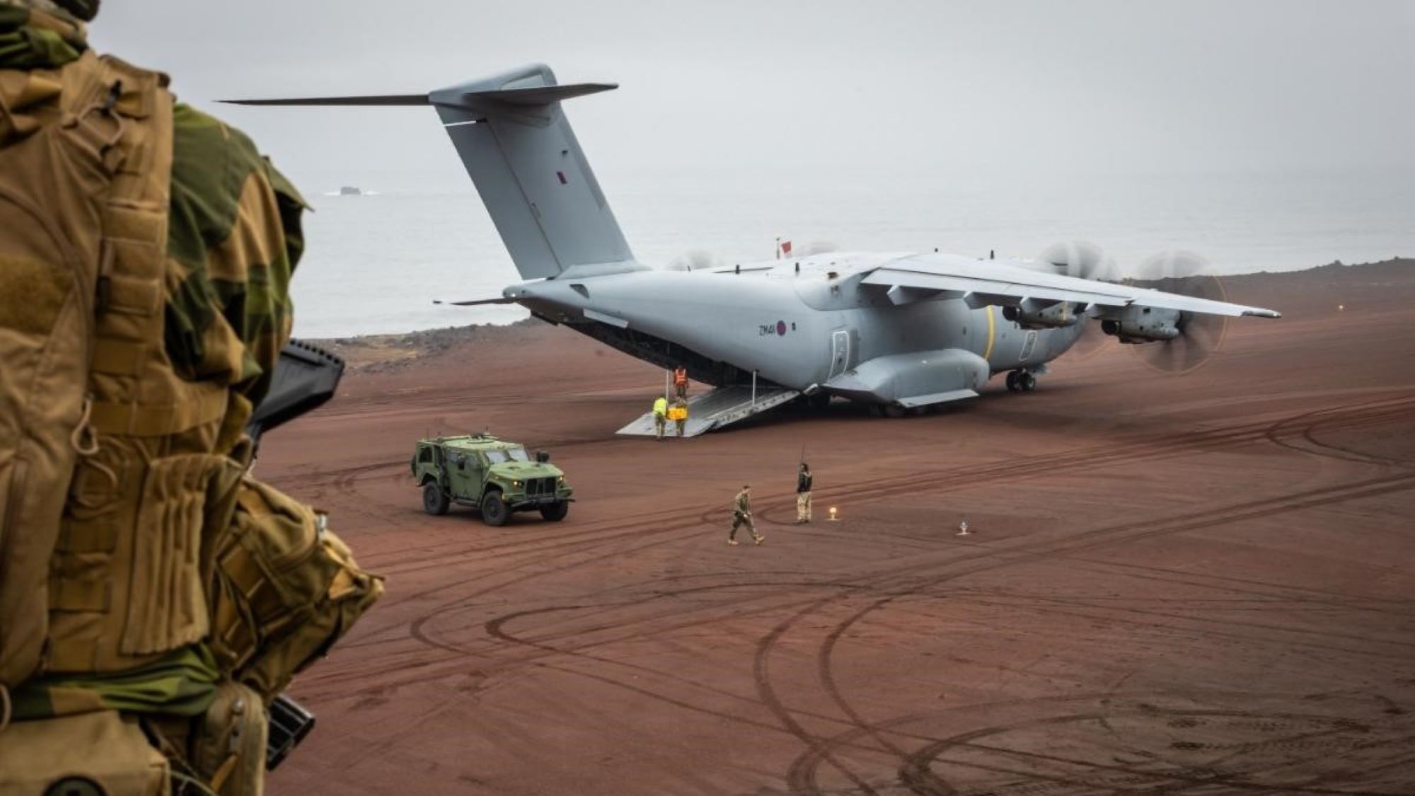 RAF A400M Conducts Historic Landing on Remote Arctic Island in NATO ...
